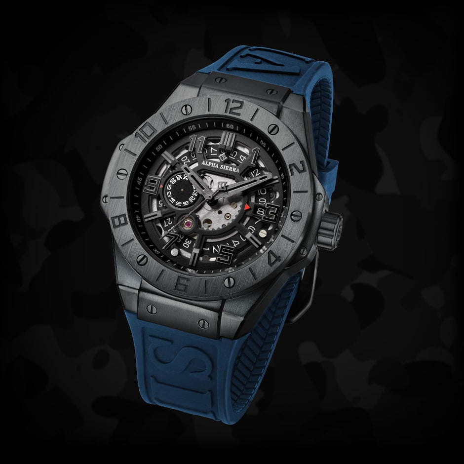 Alpha Sierra Watches | Hellcat Series Automatic Skeleton Men’s Watch